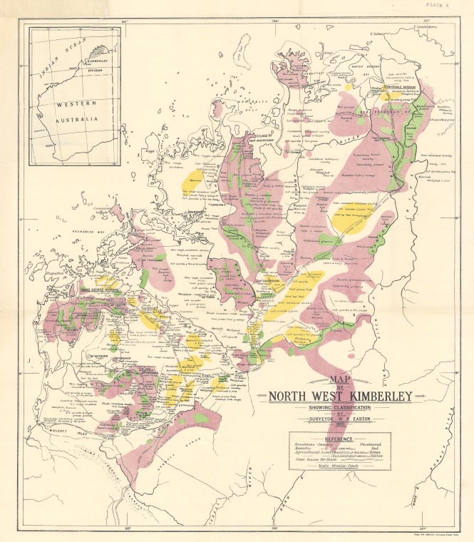 Map of north west Kimberley - JPG 168.6 KB