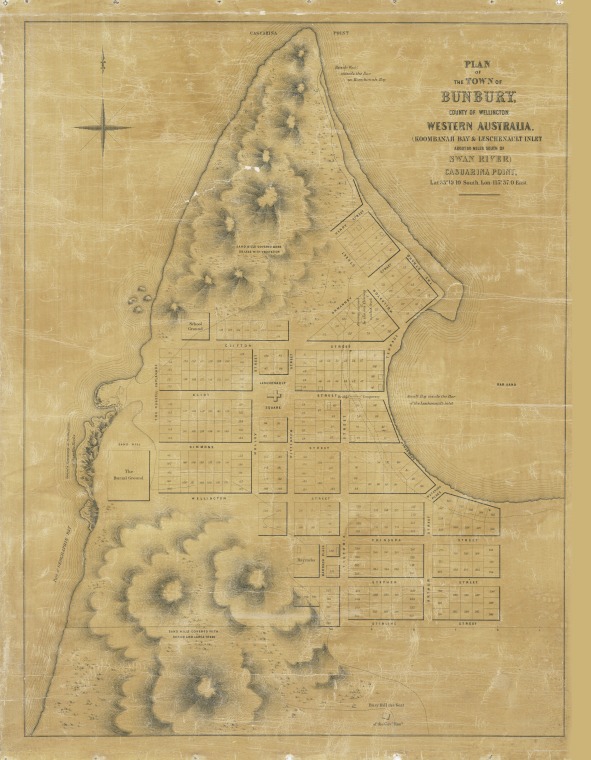 Plan of the town of Bunbury, county of Wellington, Western Australia ...
