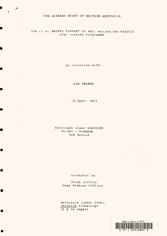 [Interview with Jim Seaman] - PDF 15.9 MB
