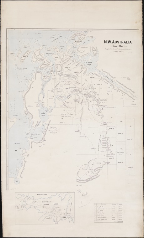N.W. Australia, chart map - JPG 68.2 KB