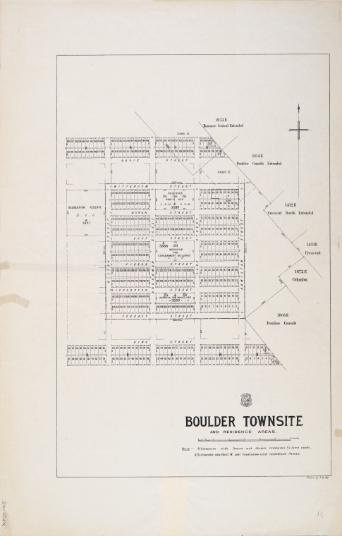 Boulder townsite, and residence areas - JPG 68.1 KB