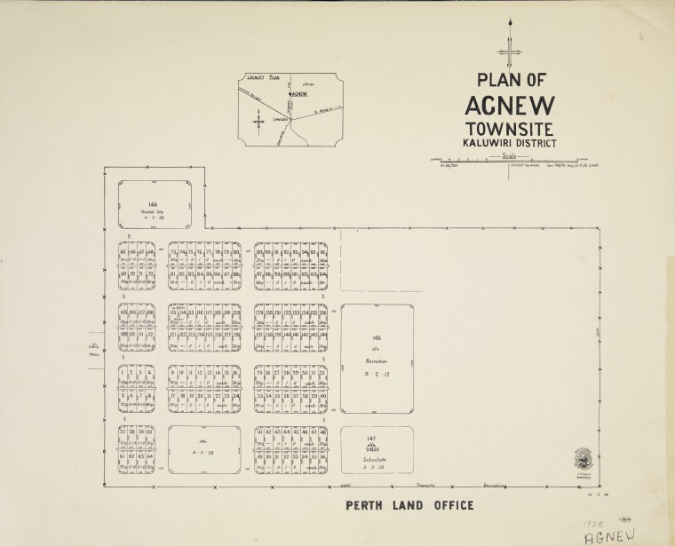 Plan of Agnew townsite, Kaluwiri District - JPG 72.8 KB