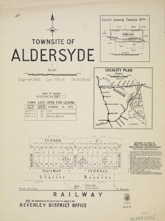 Townsite of Aldersyde - JPG 101.8 KB