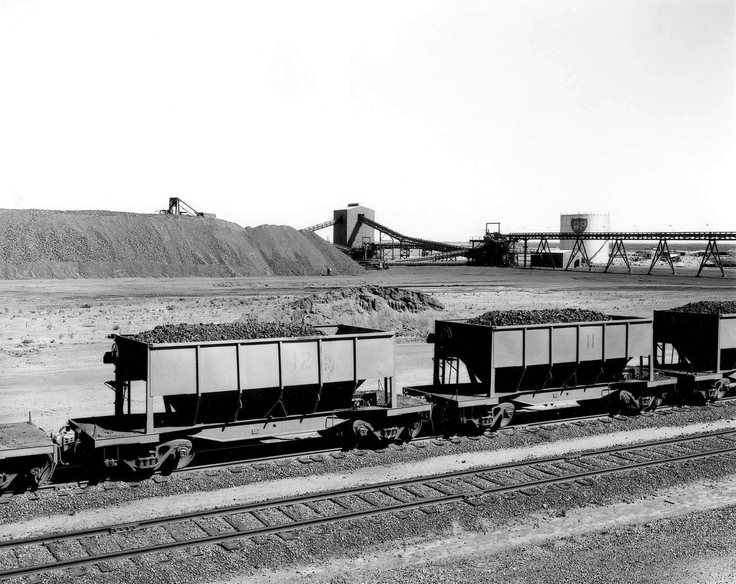 Mount Goldsworthy iron ore stock pile at Port Hedland Jetty [picture ...