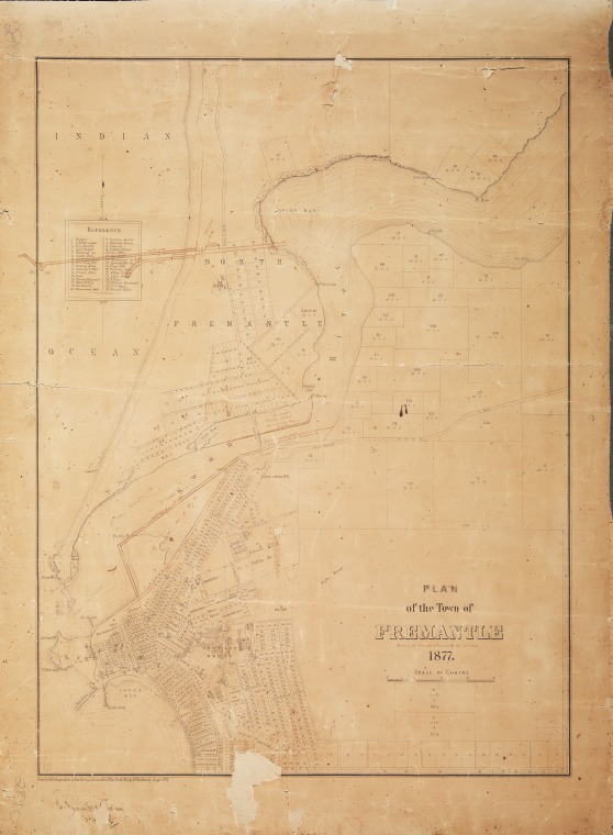 Plan of the town of Fremantle 1877 - JPG 97.8 KB