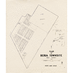 Plan of Beria townsite, Weld District