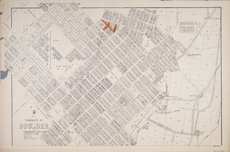 Townsite of Boulder, Sheet 1 - JPG 135.6 KB