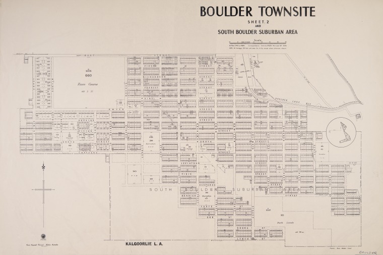Boulder townsite Sheet 2 and Boulder Suburban Area - JPG 90.5 KB