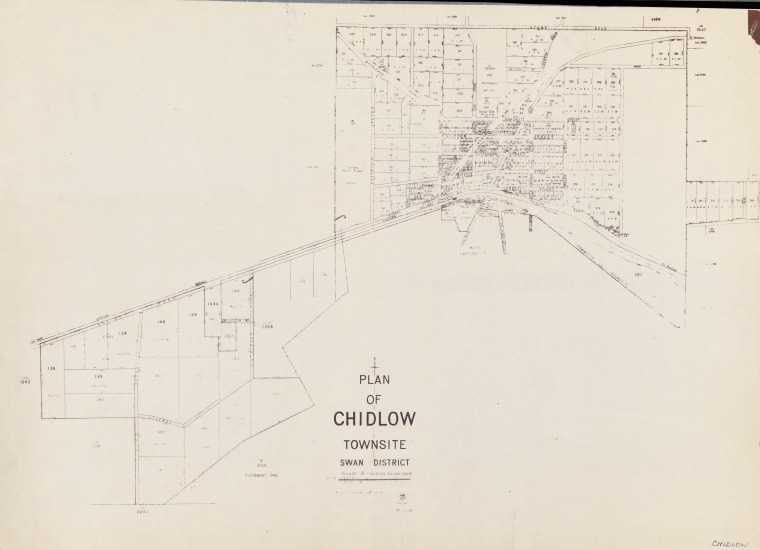 Plan of Chidlow townsite, Swan District - JPG 65.0 KB