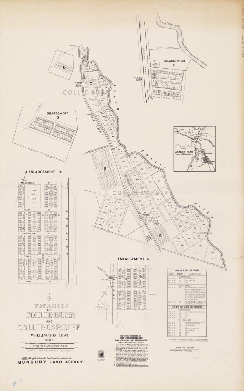 Townsites of Collie-Burn and Collie-Cardiff, Wellington district - JPG ...