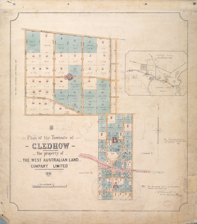 Plan of the townsite of Gledhow, the property of The West Australian ...