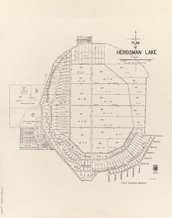 Plan of Herdsman Lake - JPG 91.4 KB
