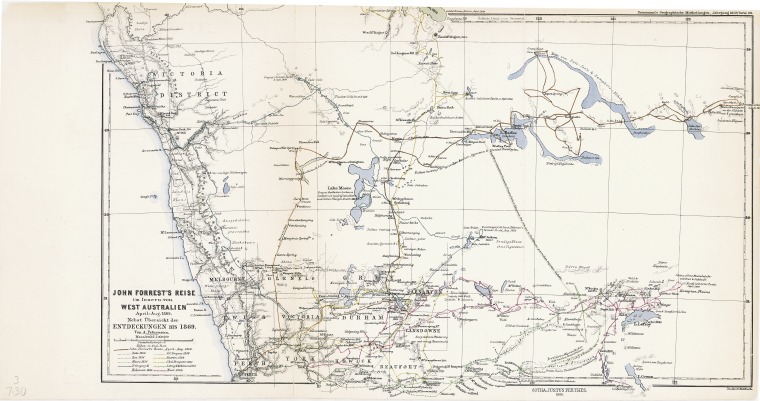 John Forrest's reise im innern von West Australien April-Aug. 1869 ...