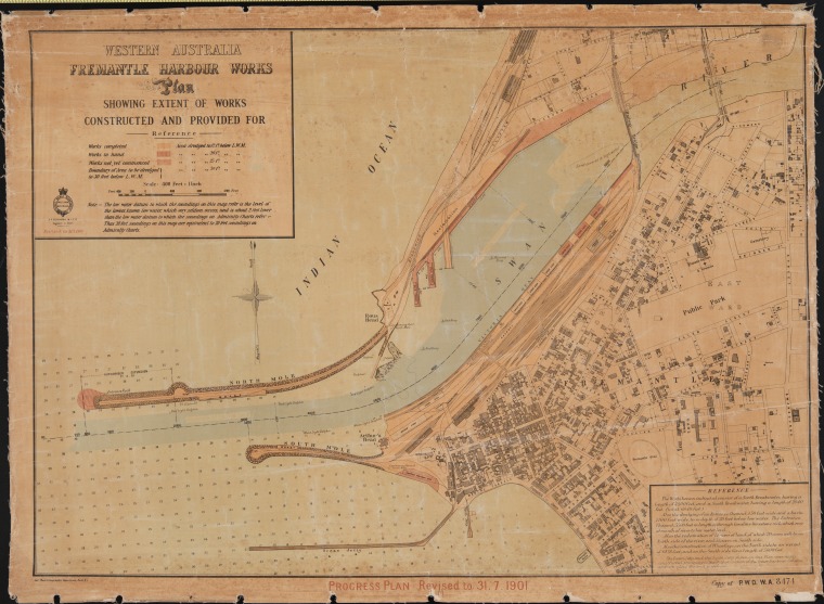 Fremantle harbour works - JPG 140.6 KB