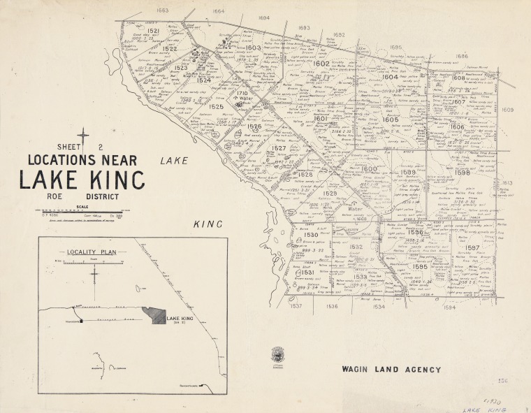 Locations near Lake King, Roe District - JPG 125.7 KB