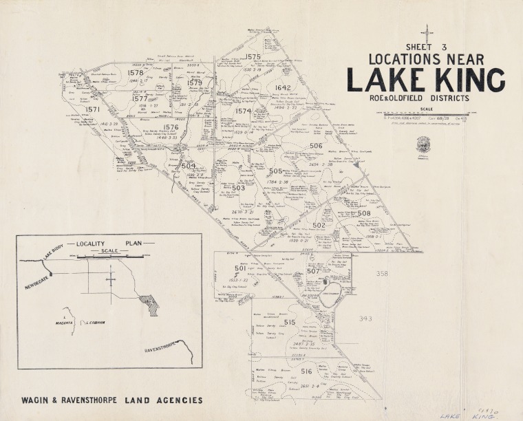 Locations near Lake King, Roe District - JPG 114.9 KB