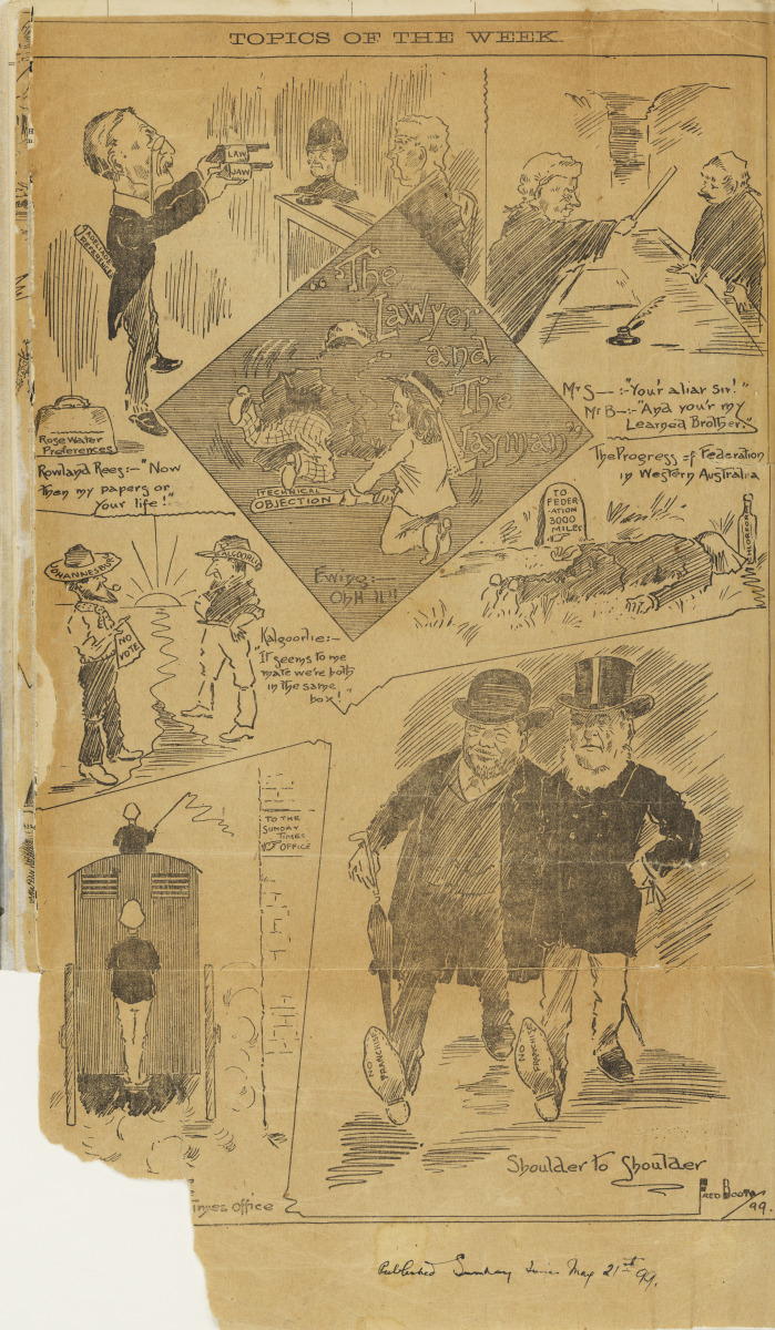 Scrapbook of newspaper cuttings, chiefly Fred Booty's cartoons. - JPG ...