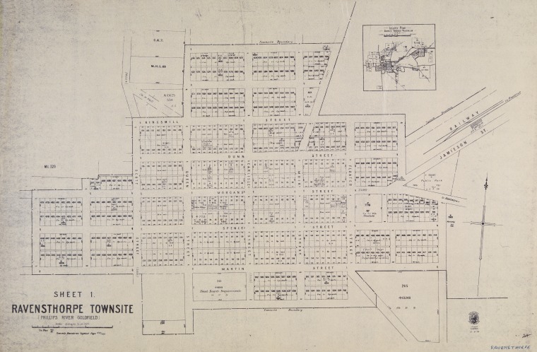 Sheet 1 Ravensthorpe townsite [Phillips River Goldfield] - JPG 116.6 KB