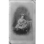 A copy of a photograph of a girl from the Darley family of Darley ...