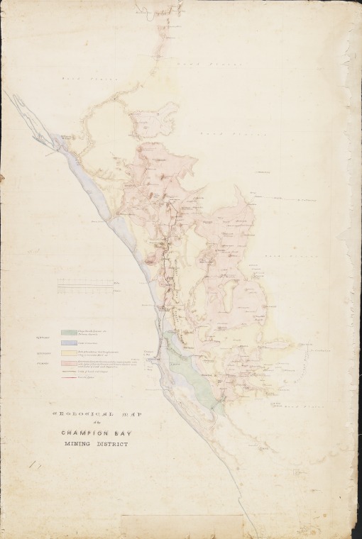Geological map of the Champion Bay mining district - JPG 67.6 KB