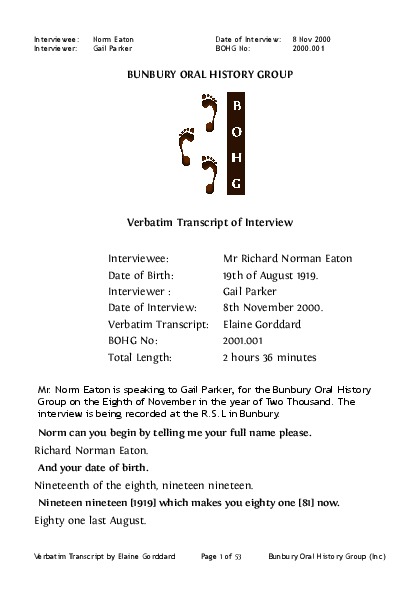 Interview with Richard Norman Eaton / - PDF 1.5 MB