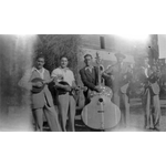 Slavonic string band members Peter Radanovich, Tony Andrijasevich ...
