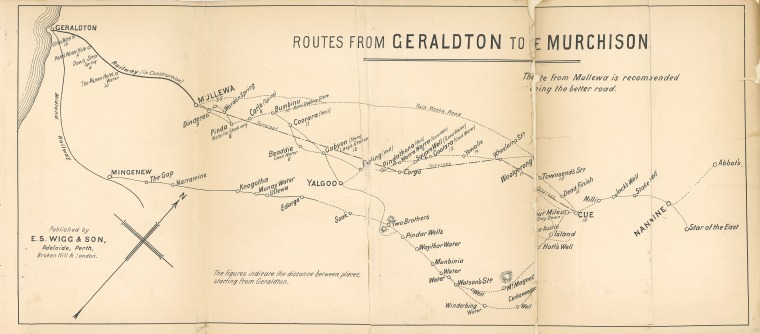 Routes from Geraldton to the Murchison - JPG 58.6 KB