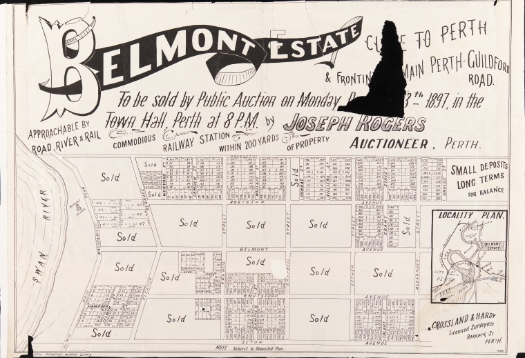 Map of the Belmont Estate to be sold by public auction - JPG 139.8 KB