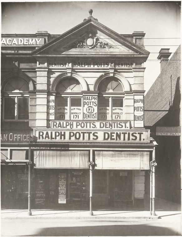 Premises of Ralph Potts, Dentist and the New York Dental Institute, 171 ...