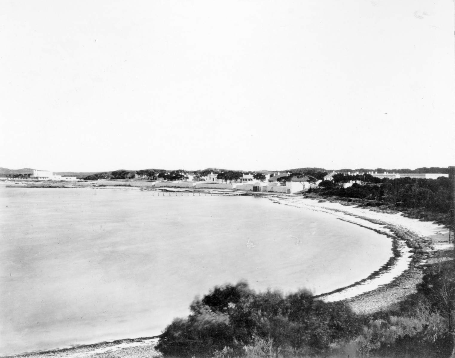 View of the settlement, Rottnest, with Government House on the extreme ...