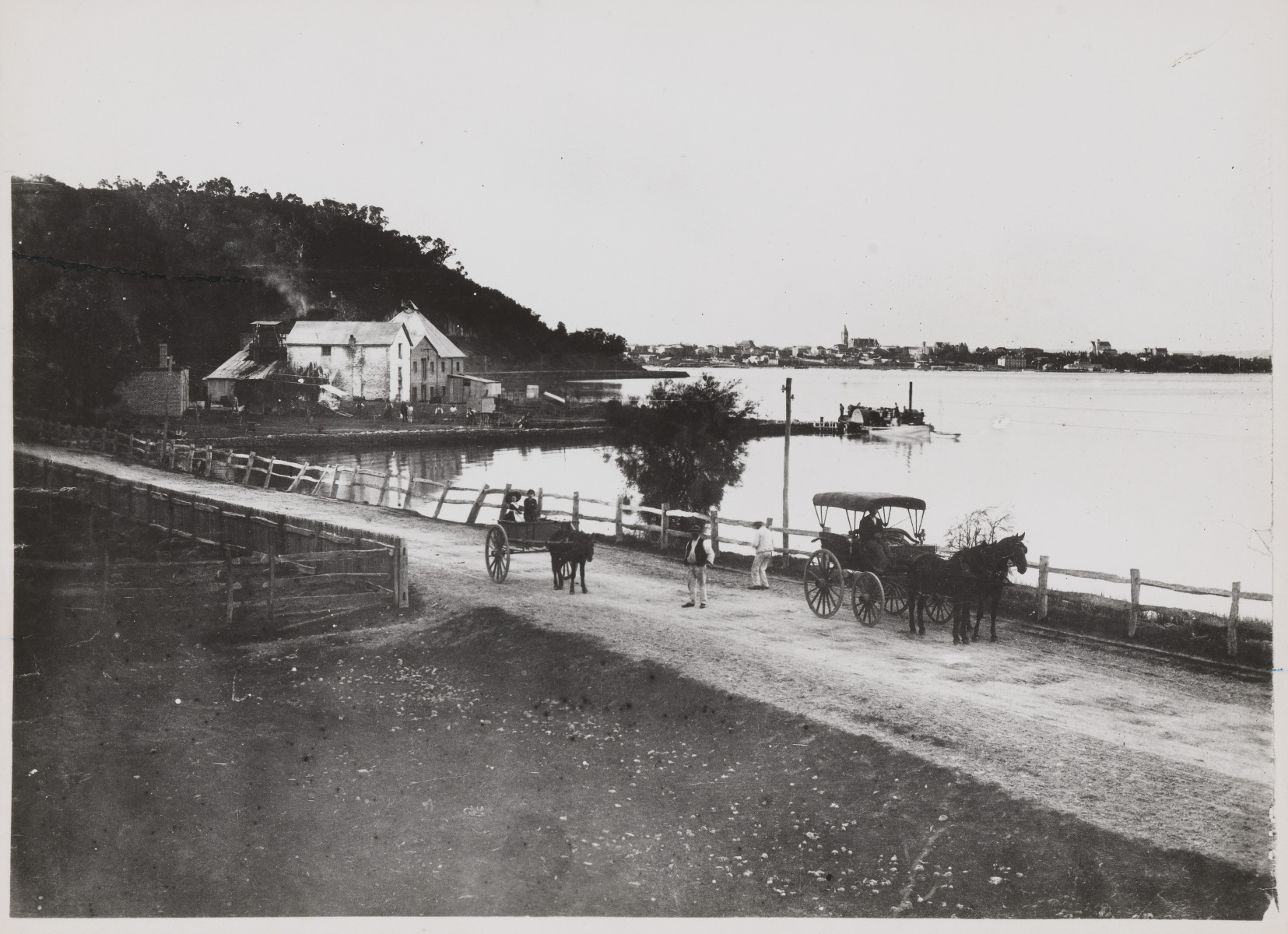 Mounts Bay Road north with the old Swan Brewery and Perth in the ...