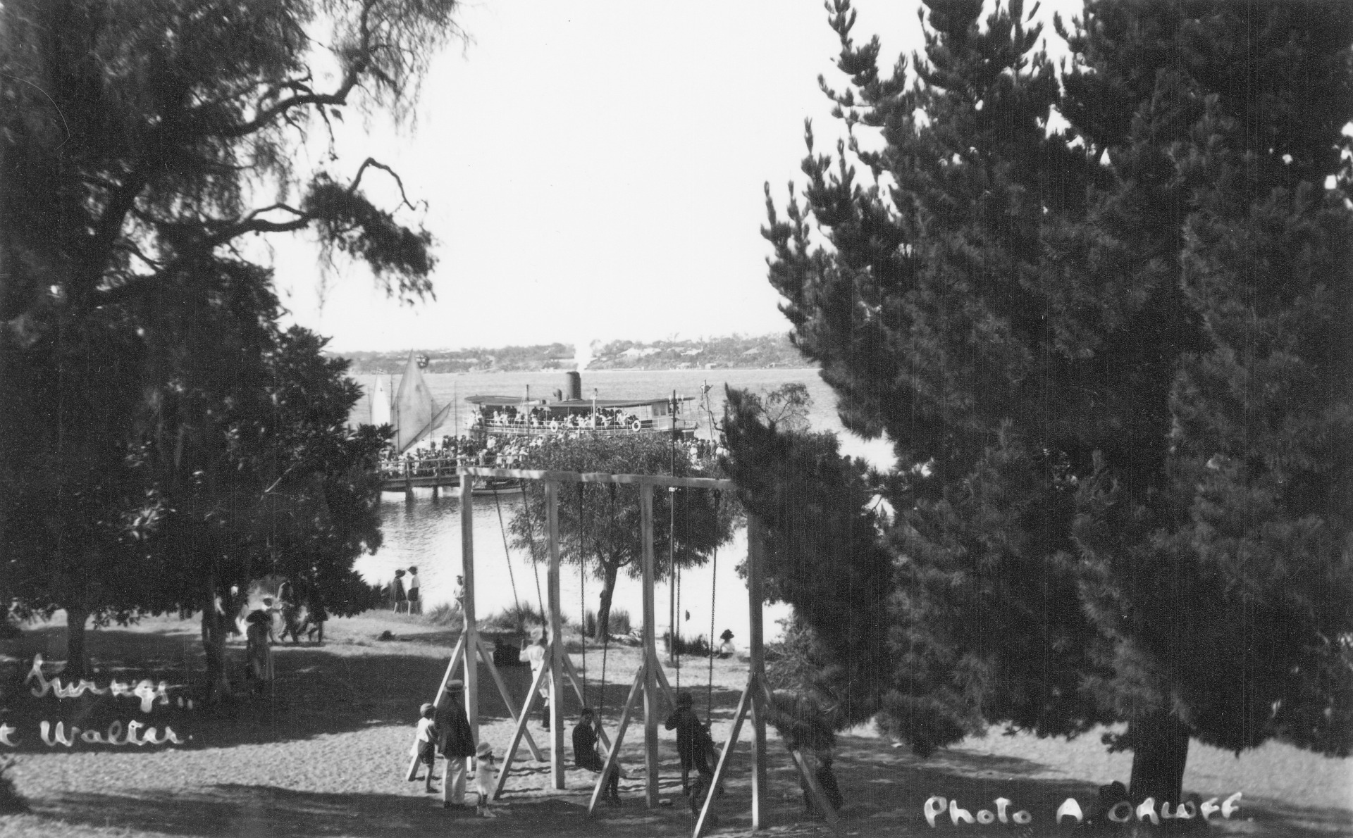 The swings, Point Walter [picture] - State Library of Western Australia