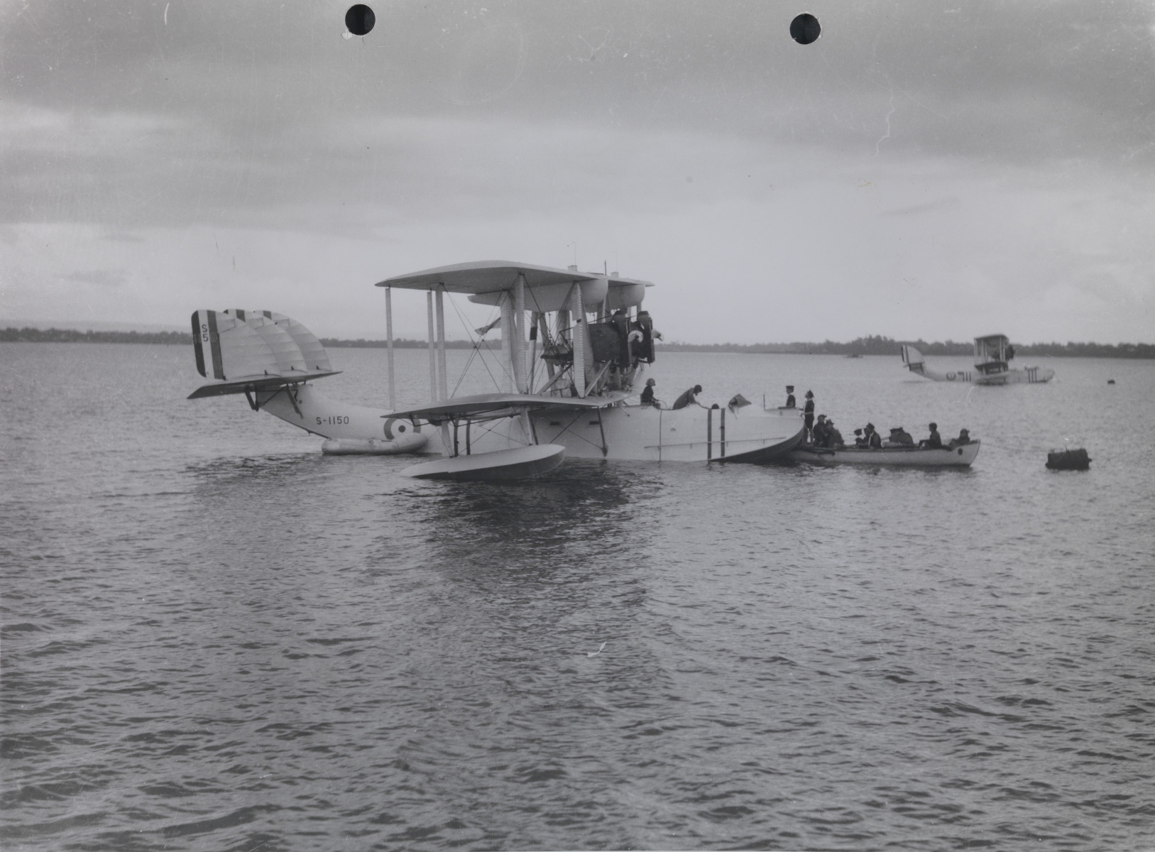 RAF Supermarine Southampton II flying boat, Crawley Bay, 10 June 1928 ...