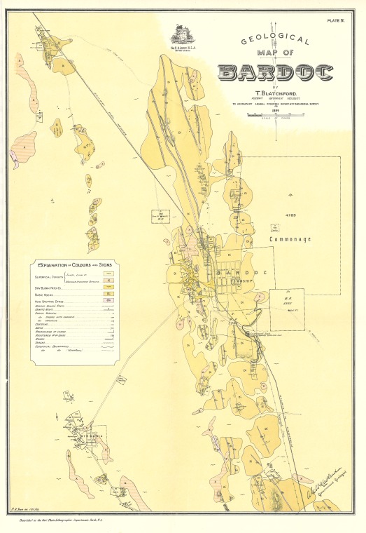 Geological map of Bardoc - JPG 99.4 KB