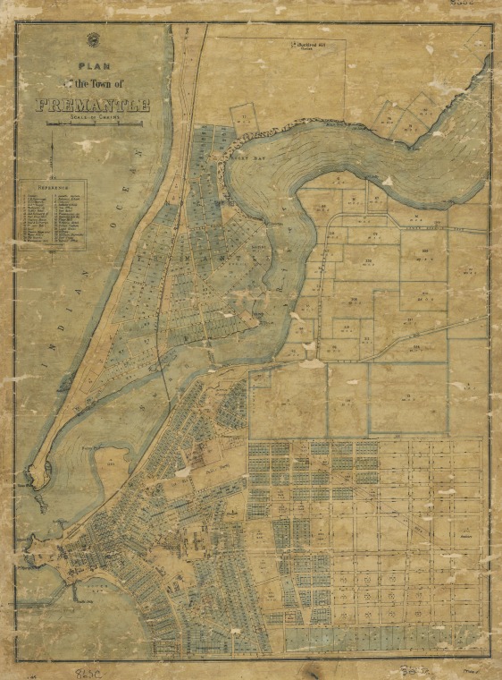 Plan of the town of Fremantle - JPG 158.7 KB