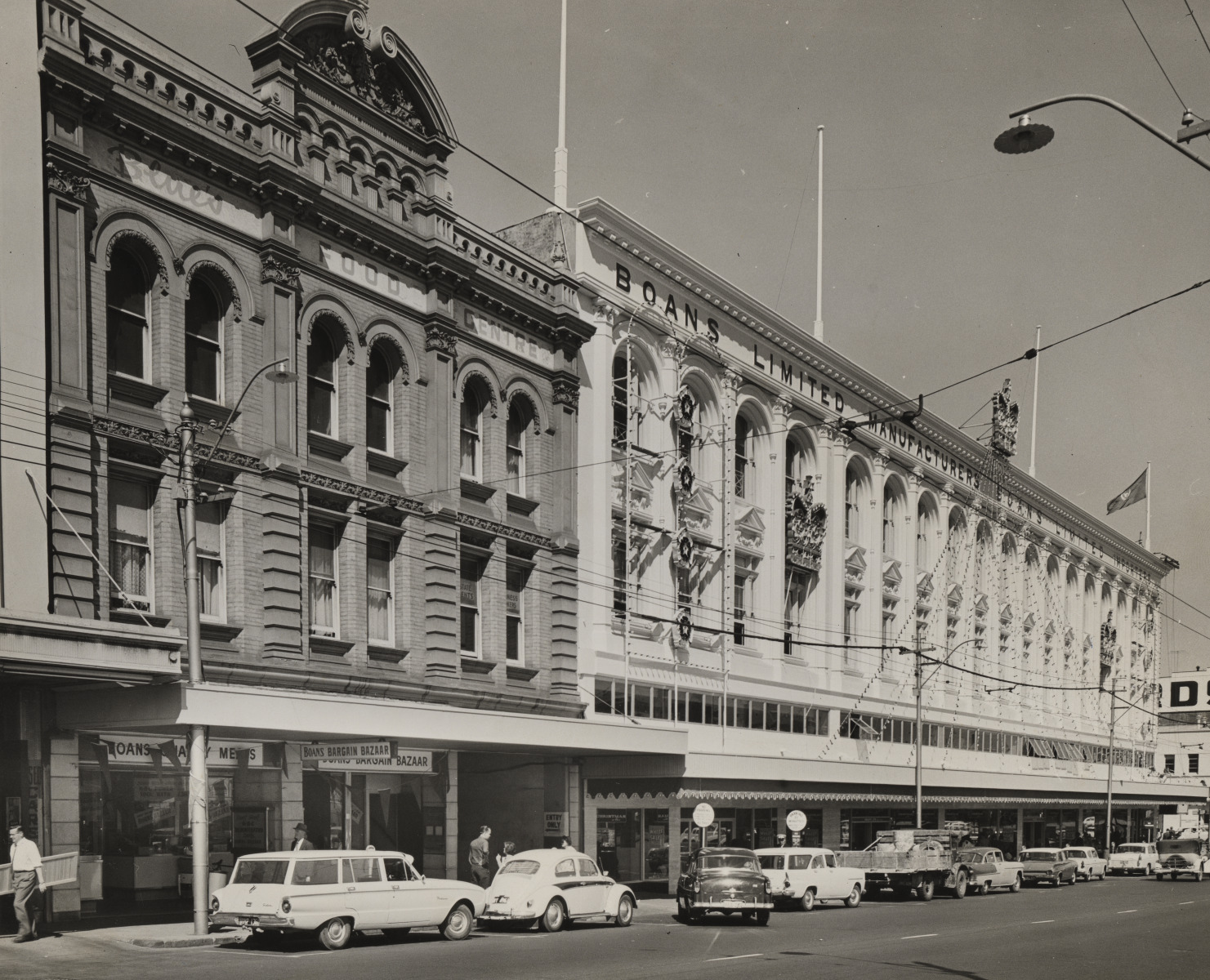 Boans department store Wellington Street, Perth facade, taken UN Day ...