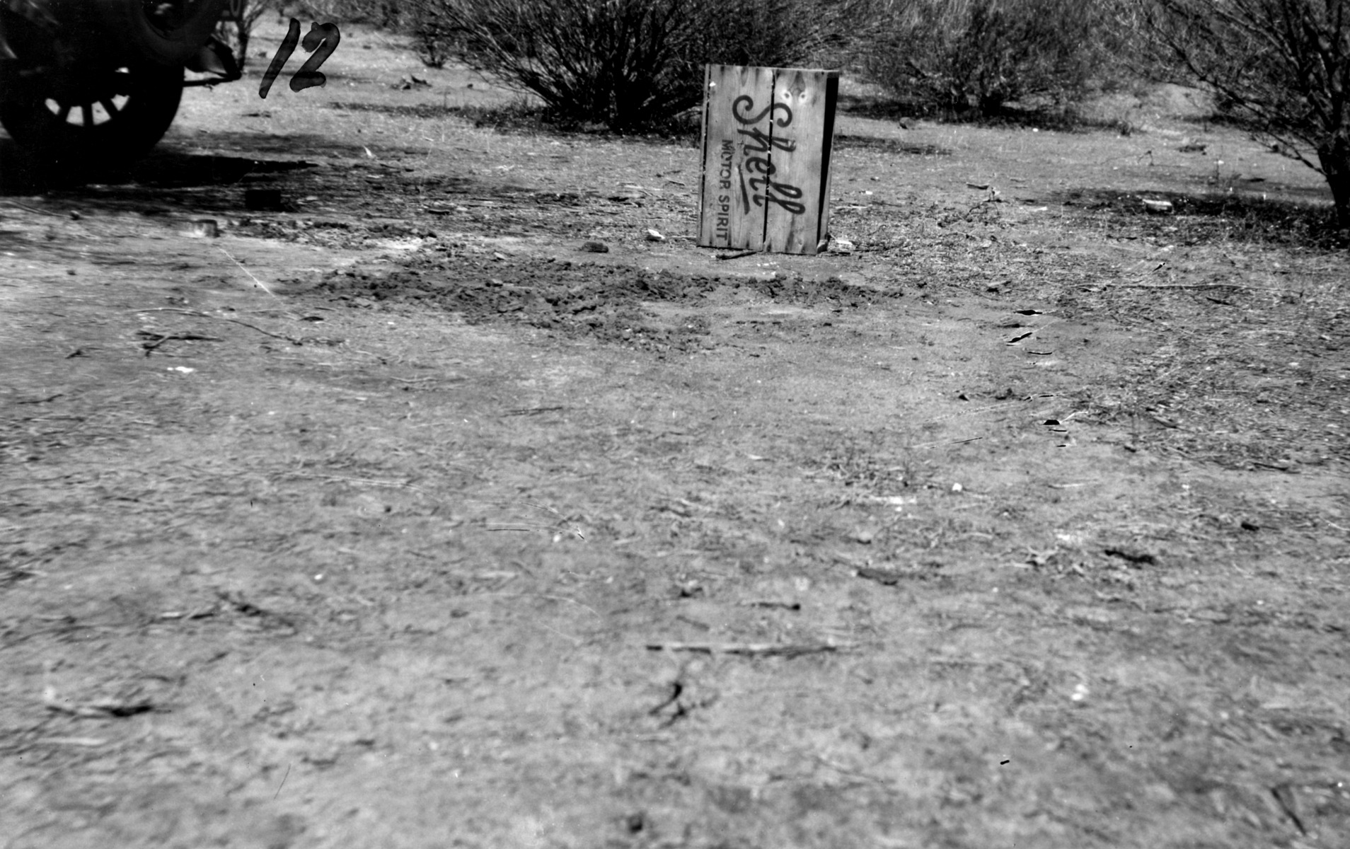 Remains of the fire used by Snowy Rowles to burn the body of Leslie ...