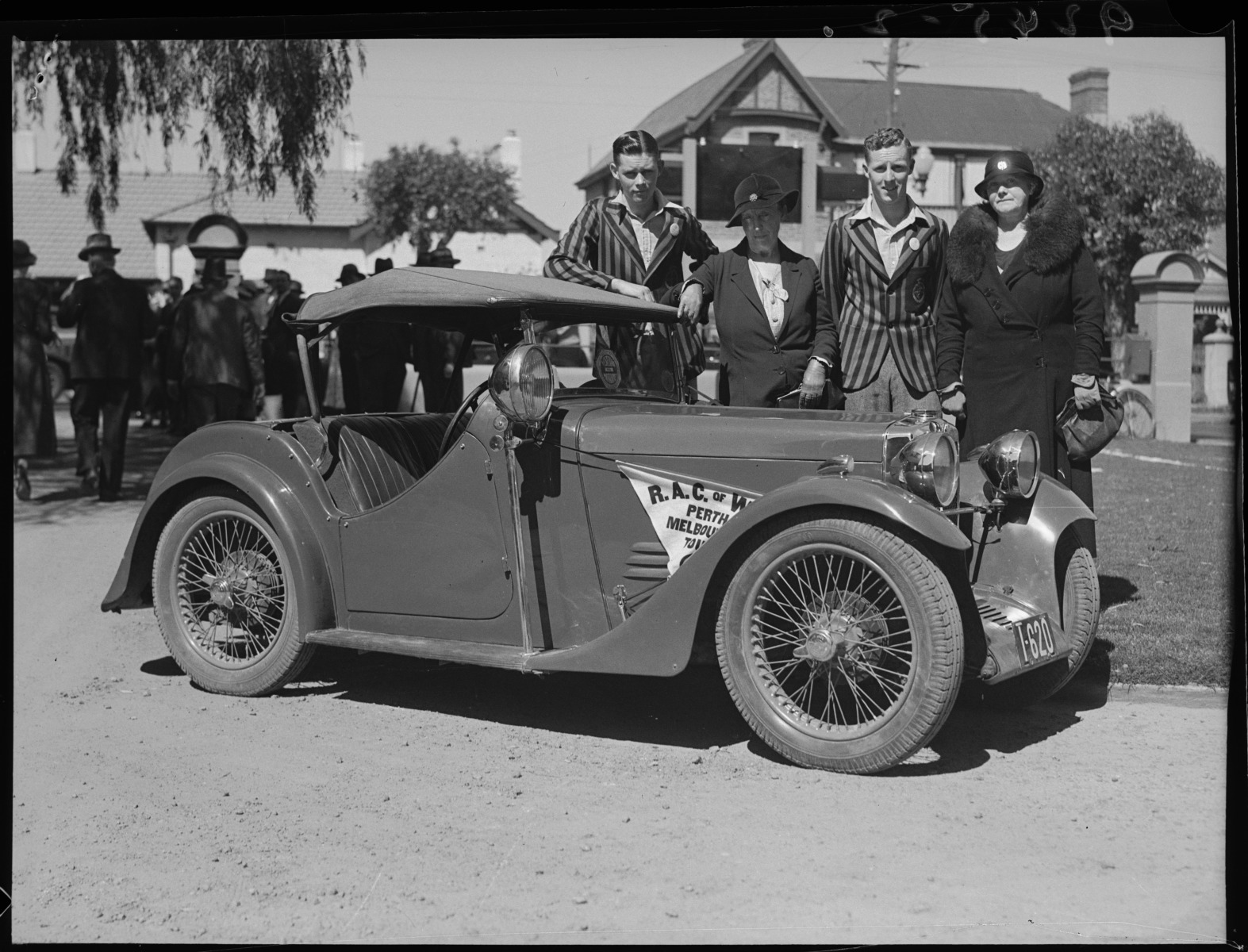 Car that was part of the 1934 car rally across the Nullarbor from Perth ...