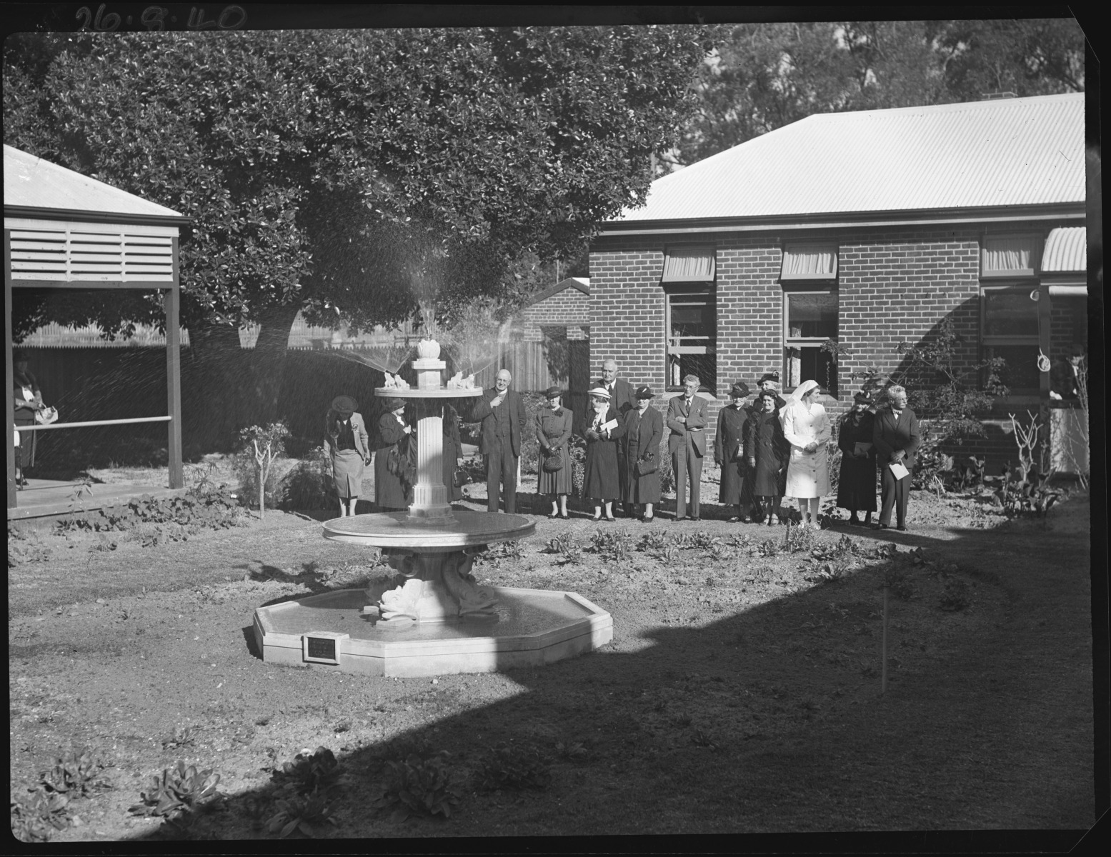 Memorial fountain and bird bath at the Home of Peace, Subiaco ...