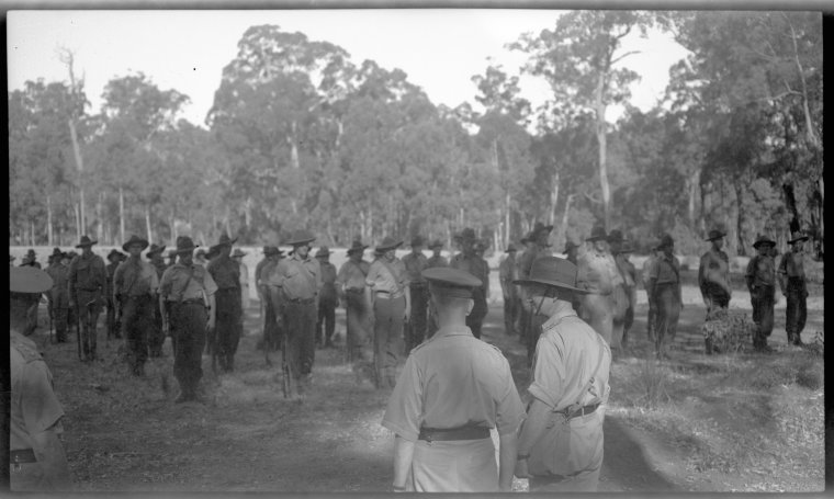 Collection of photographs relating to the Volunteer Defence Corps in ...