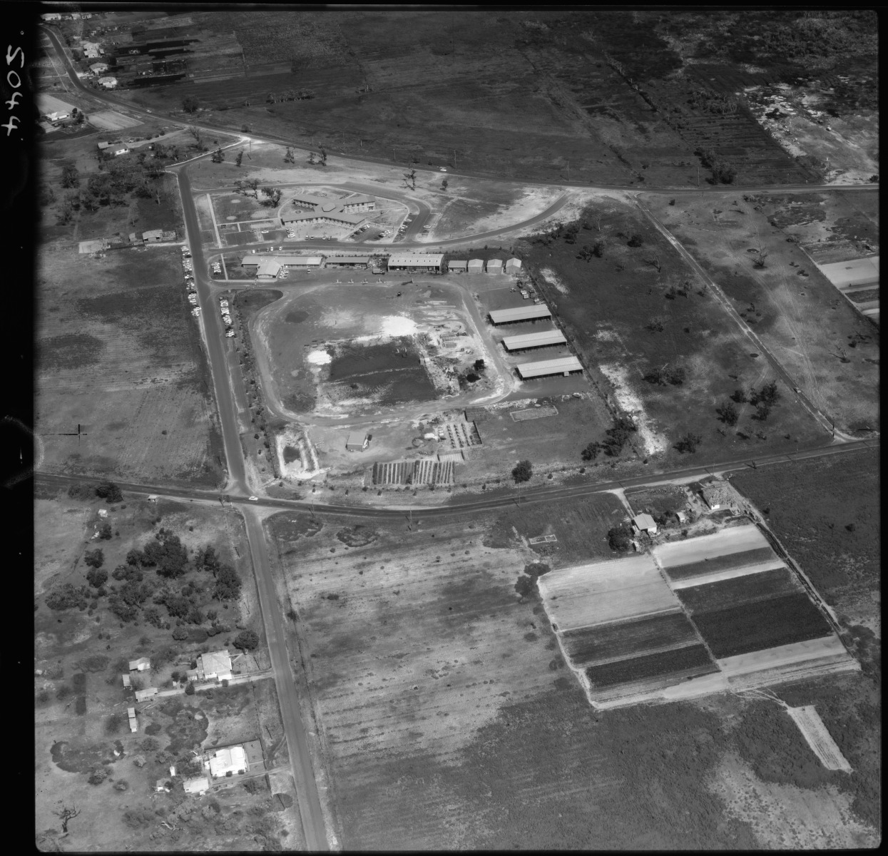 Aerial photographs of the Shire of Perth administration building depot ...