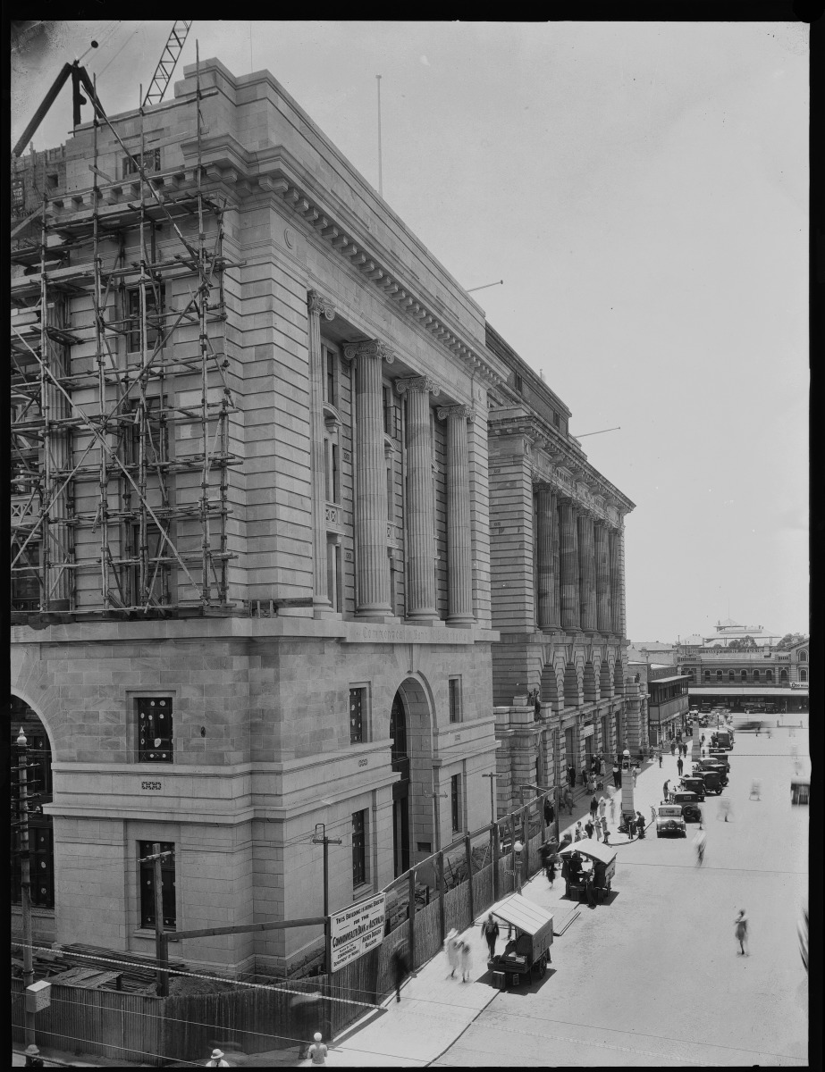 Commonwealth Bank of Australia being erected in Forrest Place, Perth ...