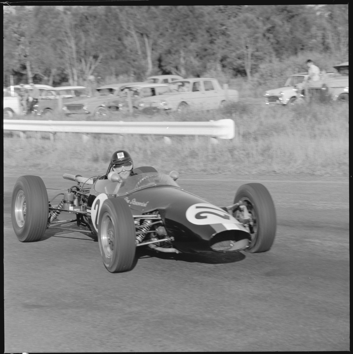 Racing car drivers Jamie Gard Ross Urquhart Stan Starcevich Don Hall ...