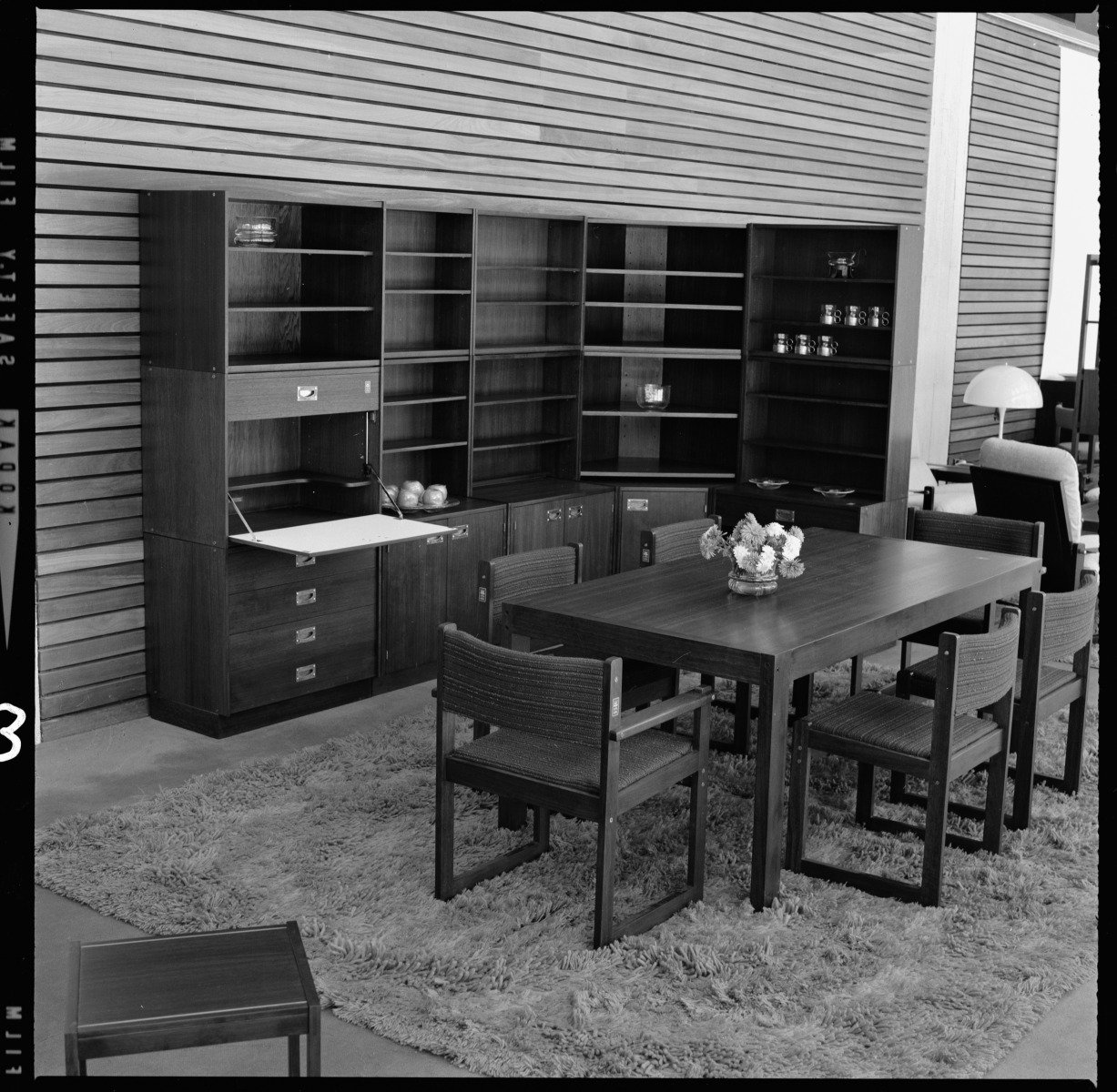 Wall unit and dining suite made by Catt Furniture on display at the ...