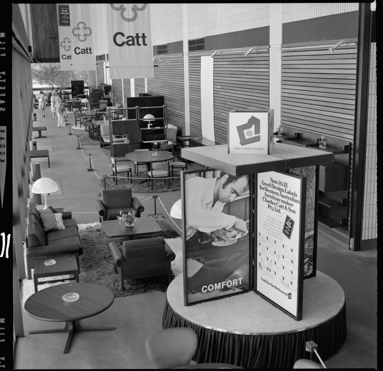 Wall unit and dining suite made by Catt Furniture on display at the ...