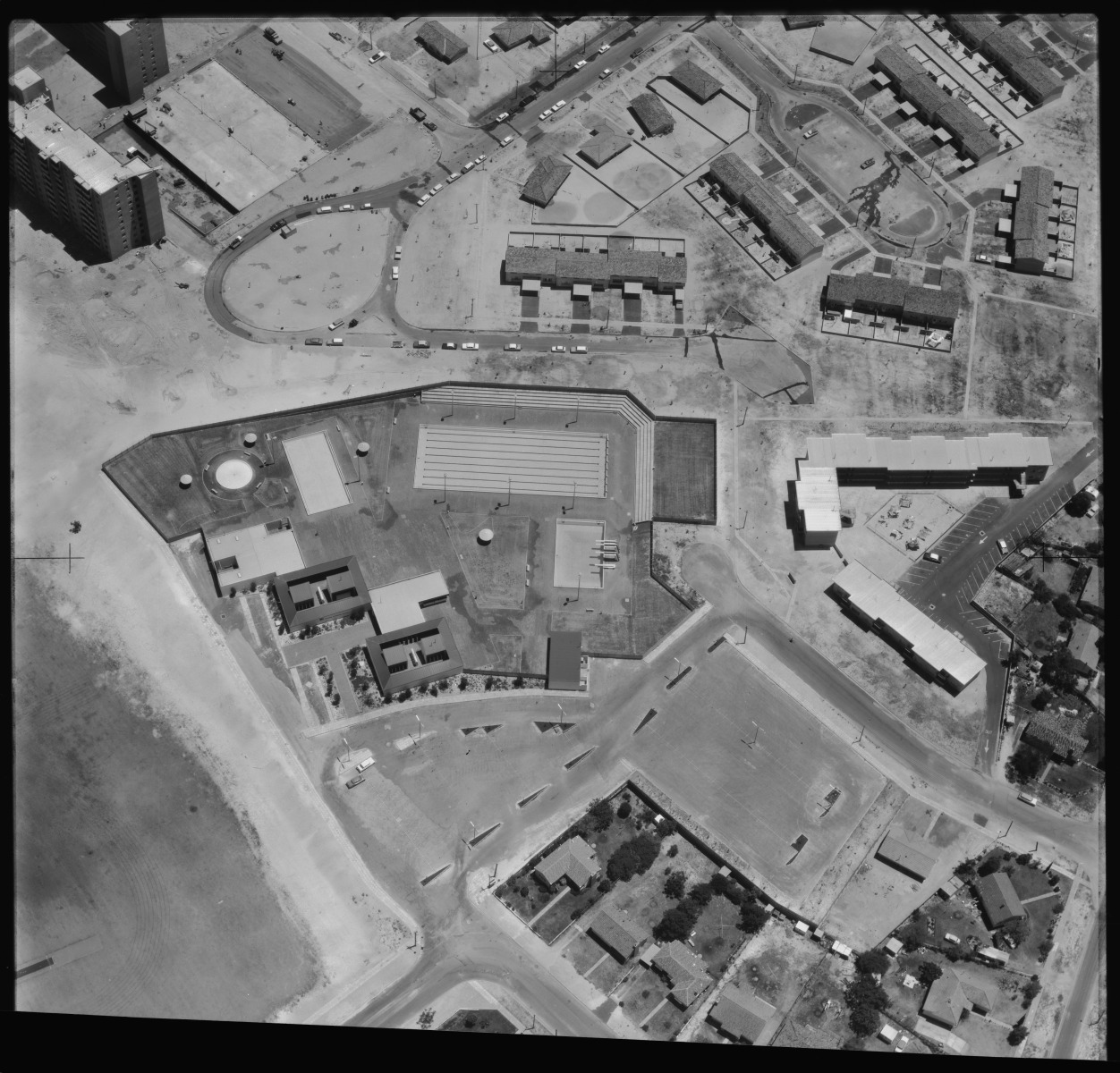 Aerial photographs of Brownlie Towers Bentley Housing Project 16 Nov ...