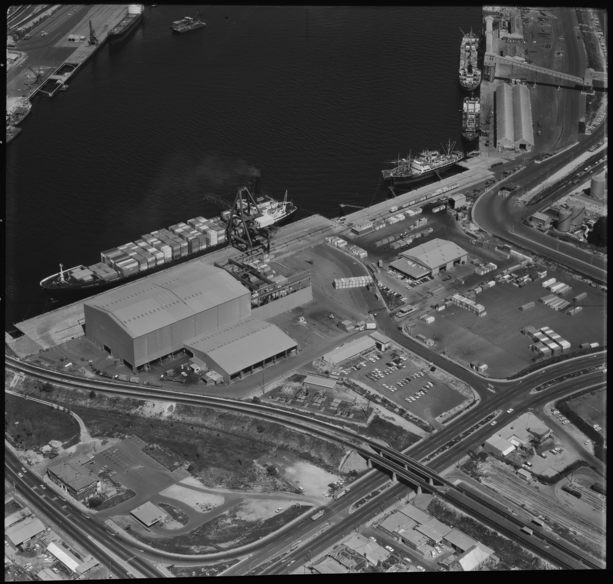 Aerial photographs of the Container Wharf (Berth 18) Fremantle Harbour ...