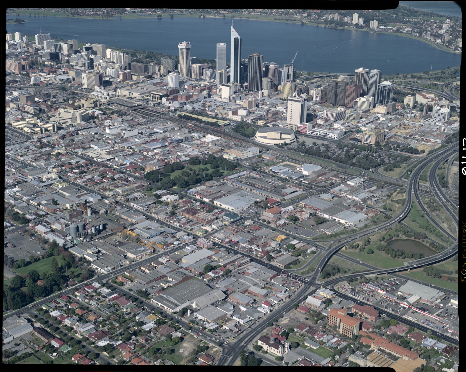 Aerial photographs of the northern section of West Perth 21 June 1989 ...