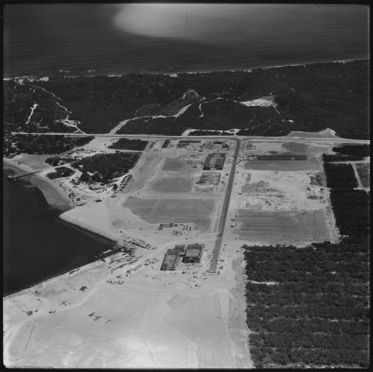 Aerial photographs of building HMAS Stirling on Garden Island 12 March ...