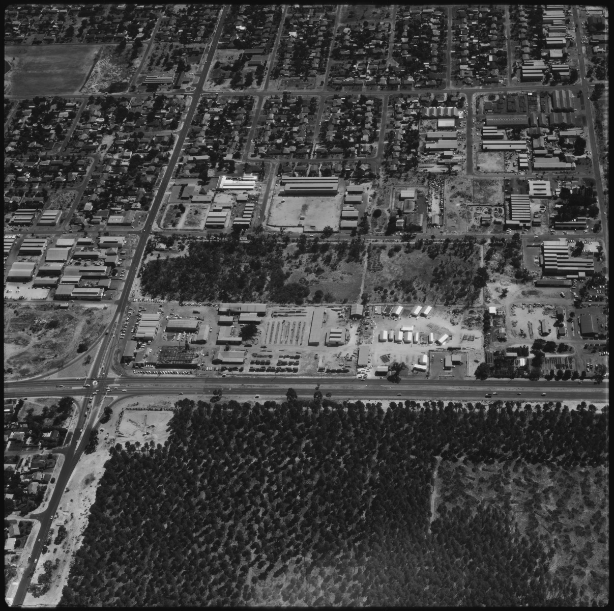 Aerial photographs of Alco Holdings timber yard corner of North Lake ...